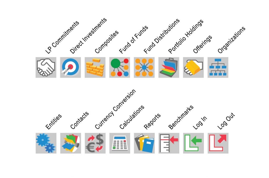 Burgiss Software Navigation Icons - Lance Wyman