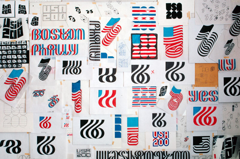 United States Bicentennial Celebration Logo - Lance Wyman
