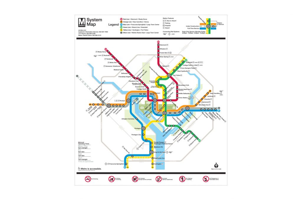 Washington Metro Map Icon Studies - Lance Wyman