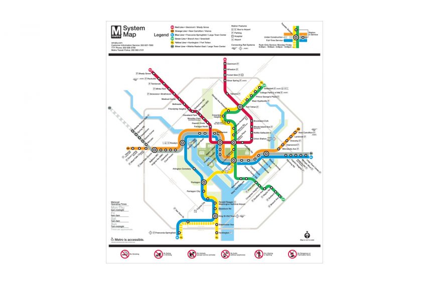 Washington Metro Map Icon Studies - Lance Wyman